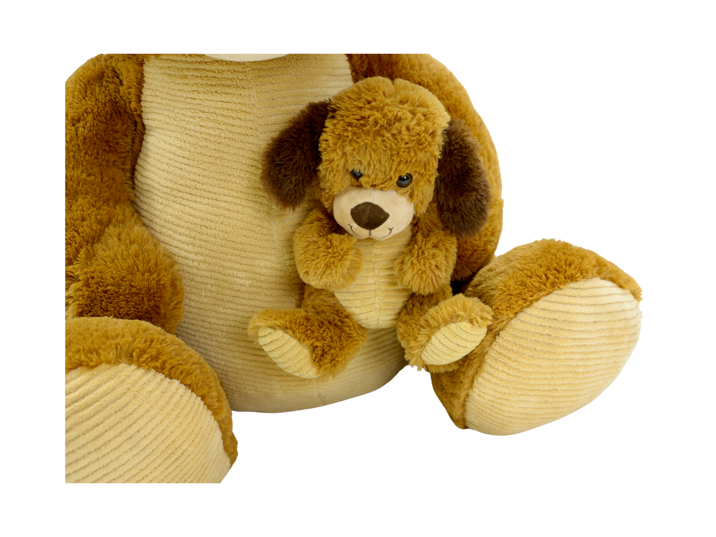 Giant Brown Dog Soft Plush Toy 80cm l Peanut and Butter l Dreamzity ...